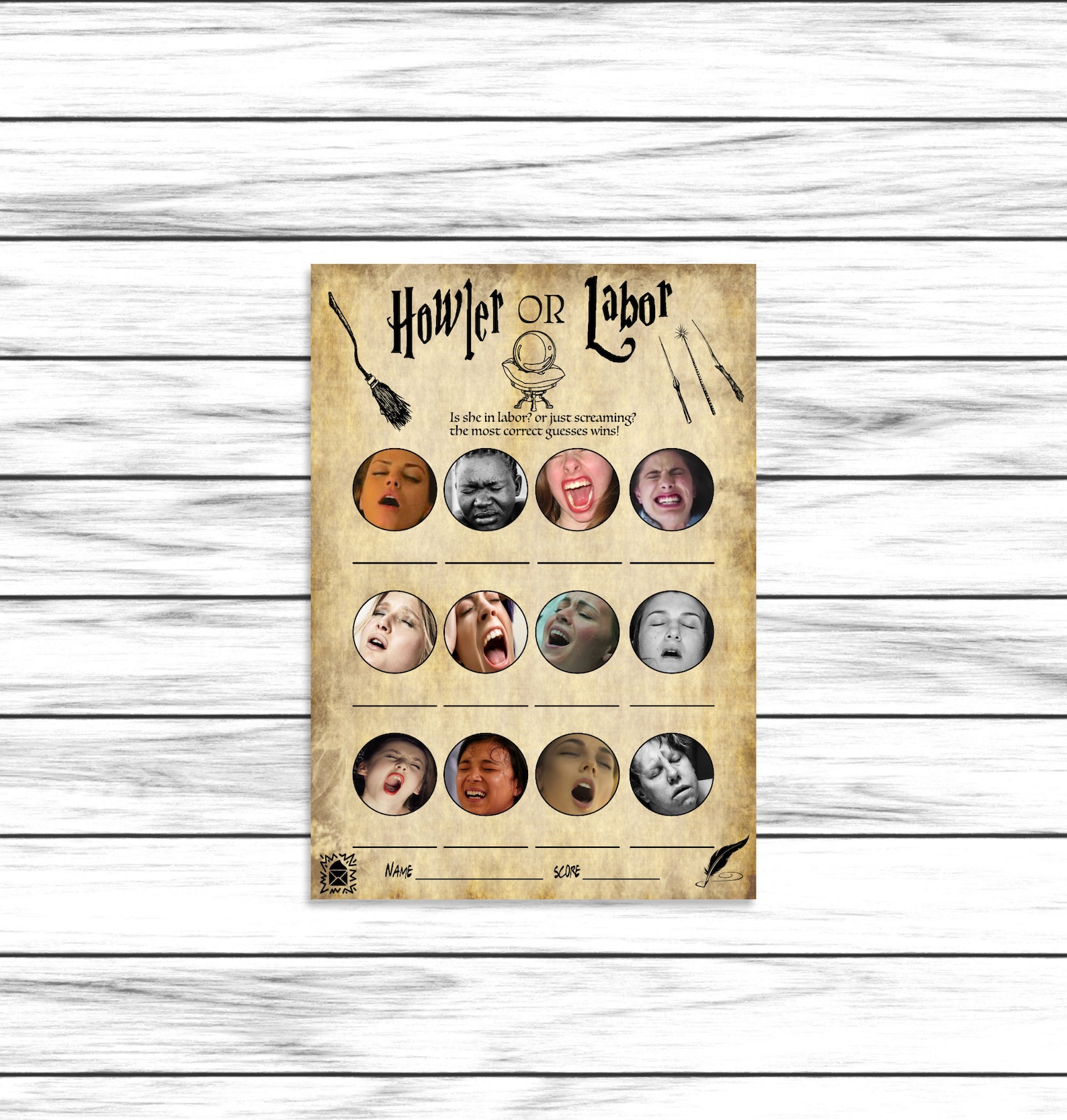 Wizard Baby Shower Games Magic Baby Shower Game Bundle Magic - Etsy