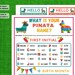 Printable Cinco De Mayo Whats Your Piñata Name Tag Game Fun - Etsy