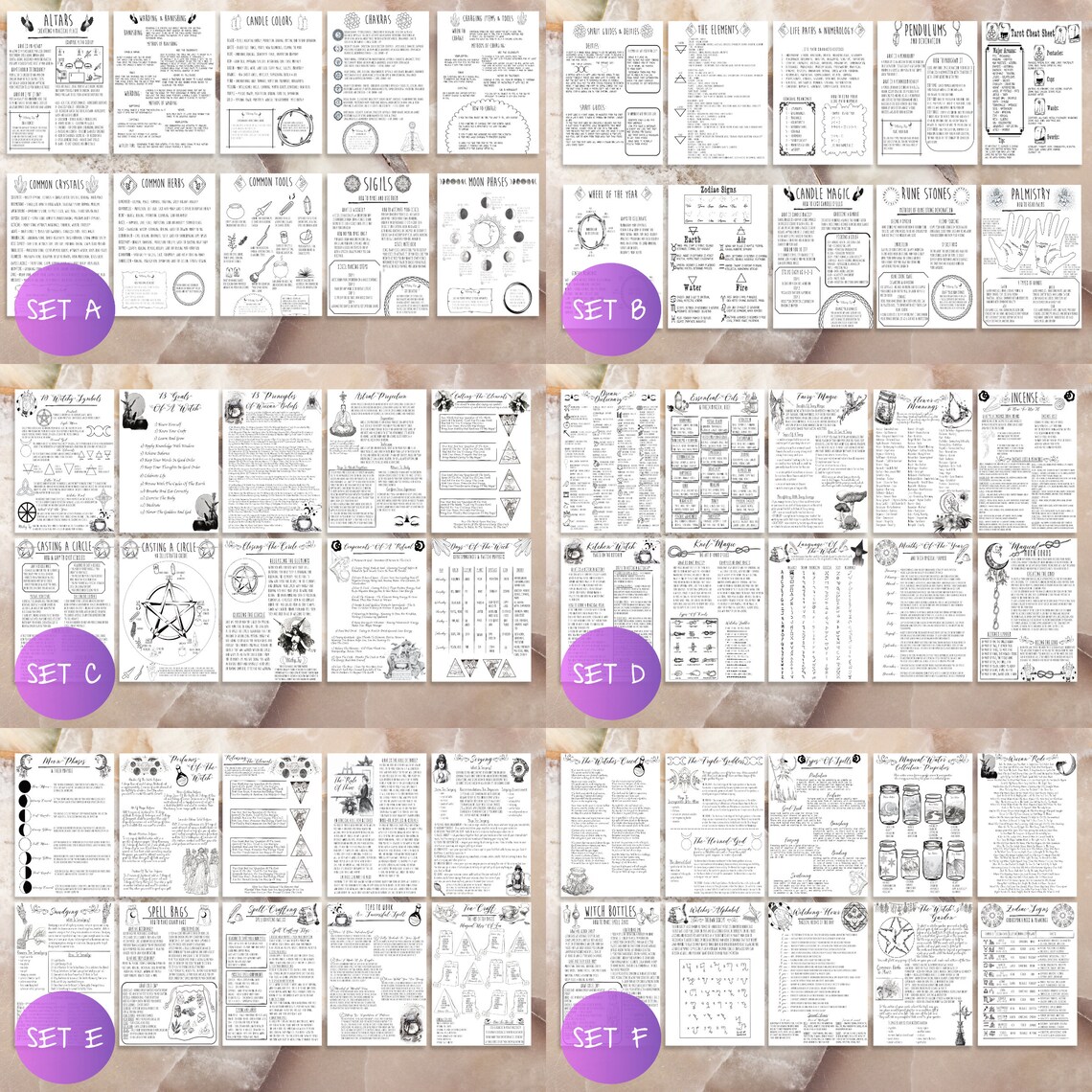 Beginner Witchcraft Book of Shadows Pages Printable Set | Baby Witch ...