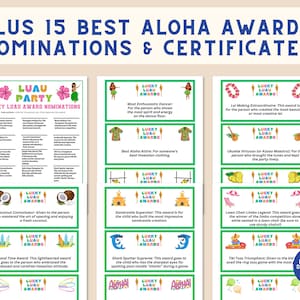 Printable Luau Tiki Party Summer Games | Tropical Aloha Activities ...