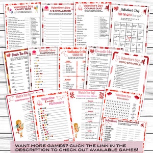 Valentines Day Candy Trivia Game, Virtual or Printable V-day Party Game ...
