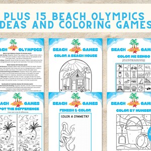 Printable Beach Games & Answers | Ocean Party Games for Kids and Adults ...