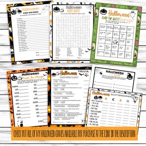 Halloween Find the Guest Bingo, Ice Breaker Party Game, for Adults Kids ...