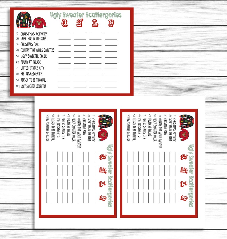 Christmas Games, Ugly Sweater Games, Christmas Party Trivia, Xmas Party ...