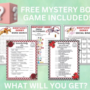 Kentucky Derby Emoji Pictionary Game | Triple Crown Party Games | Horse ...