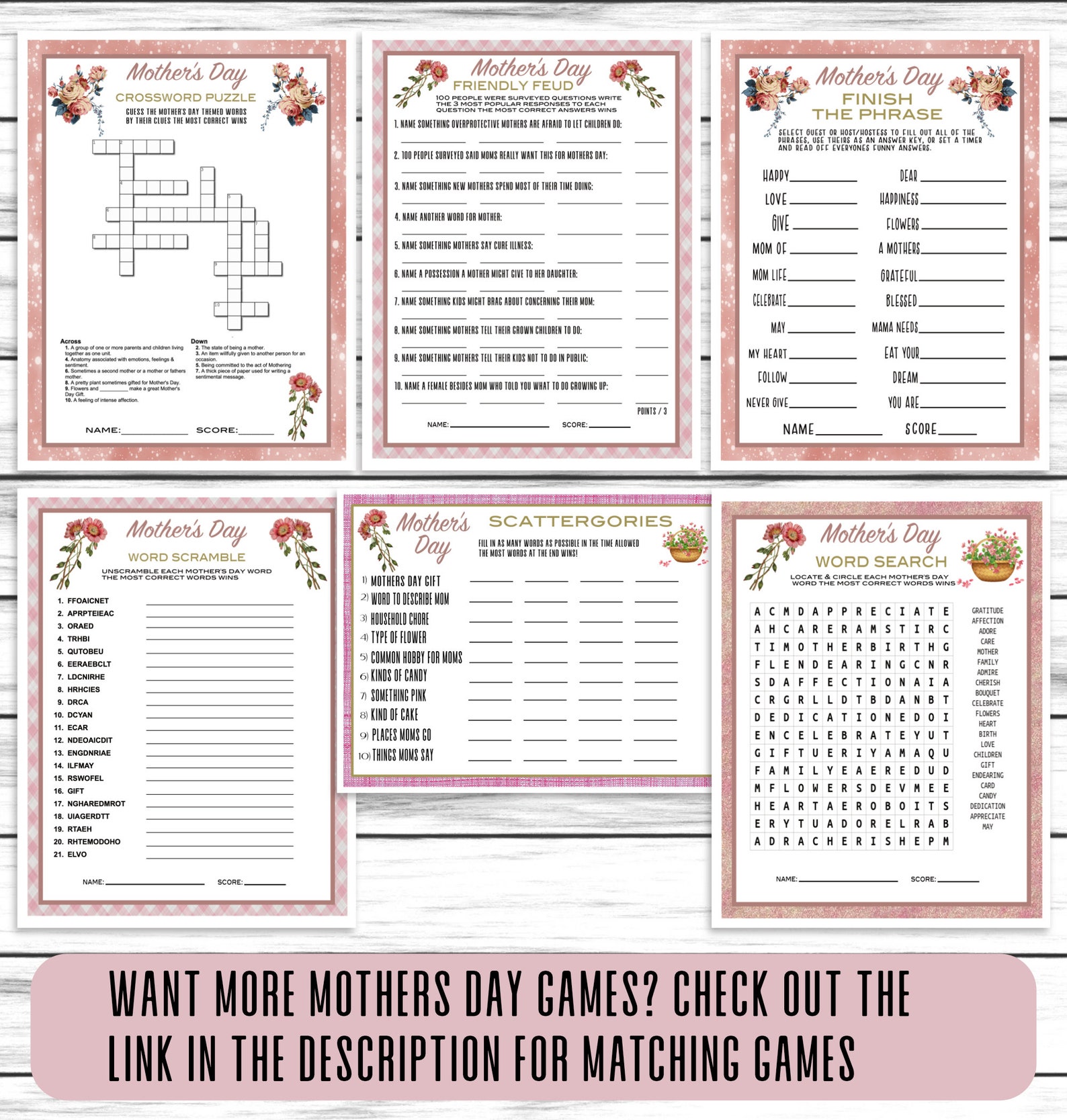 Printable Mothers Day Famous Movie Moms Game Mamas Trivia - Etsy
