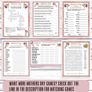 Printable Mothers Day Famous Movie Moms Game | Mamas Trivia Quiz ...