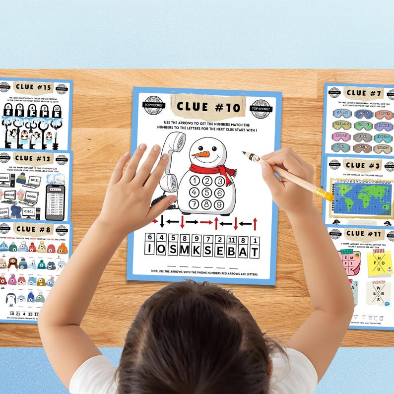 Printable Winter Escape Room | Detective Snowman's Mystery | Fun Snow ...