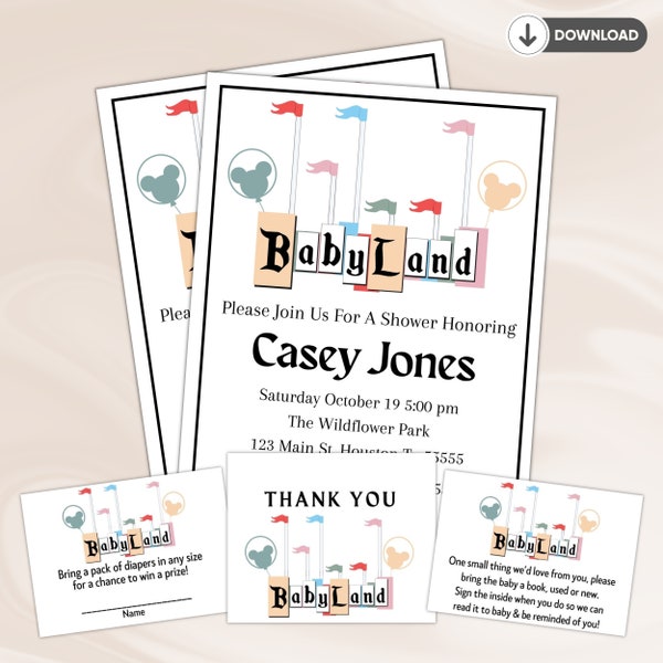 Babyland Template - Etsy