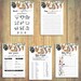 Woodland Baby Shower Game Bundle , Forest Baby Shower Game Bundle ...