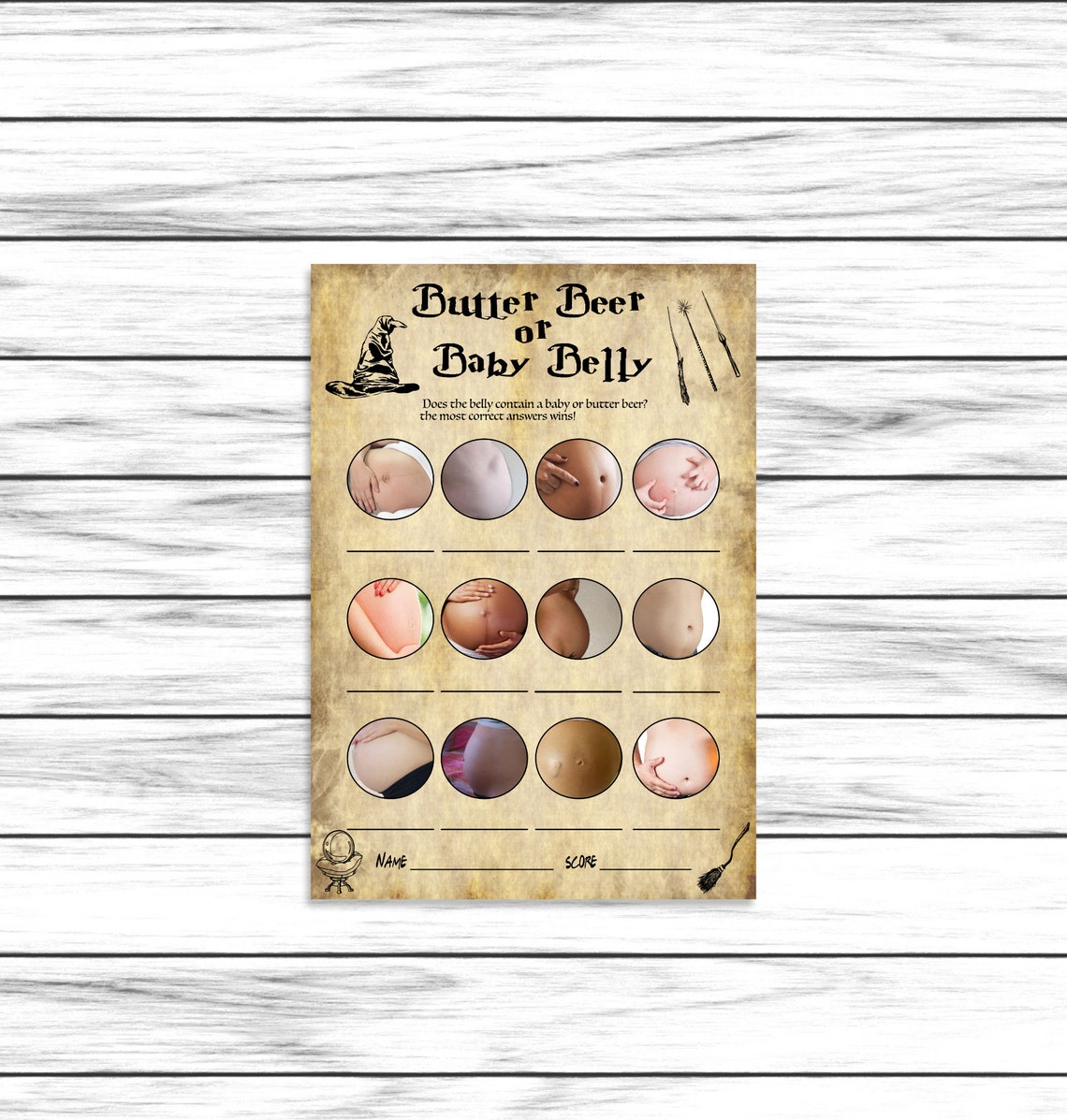 Wizard Baby Shower Games Magic Baby Shower Game Bundle Magic - Etsy