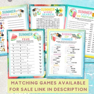 Summer Scavenger Treasure Hunt Party Game Phone Game for - Etsy