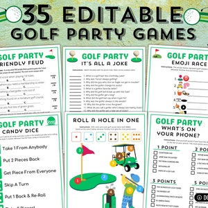 Editable Golf Party Games Watch Golf Themed Party Ideas - Etsy