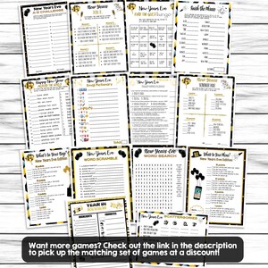 New Years Trivia Quiz Game, Printable or Virtual Holiday Party Game for ...