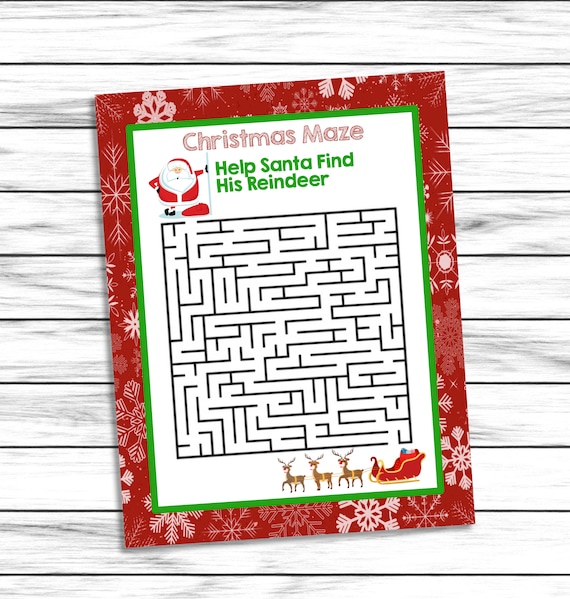 Labyrinthes De Noël Pour Les Enfants