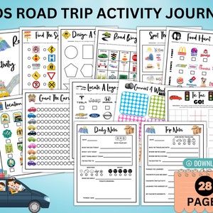Printable Kids Road Car Trip Games | Family Vacation Travel Activities ...