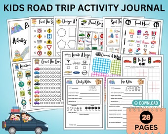 Family Road Trip Planner, Kids Road Trip Games Printable, Family ...