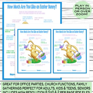 16 Easter Games, Spring Party Games, Trivia, Adults, Kids, Family Games ...