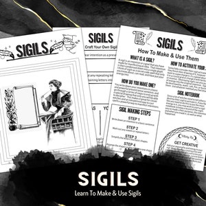 Digital Sigils Book of Shadows Pages | How to Make & Use Sigils Guide in Witchcraft | Sigils ...