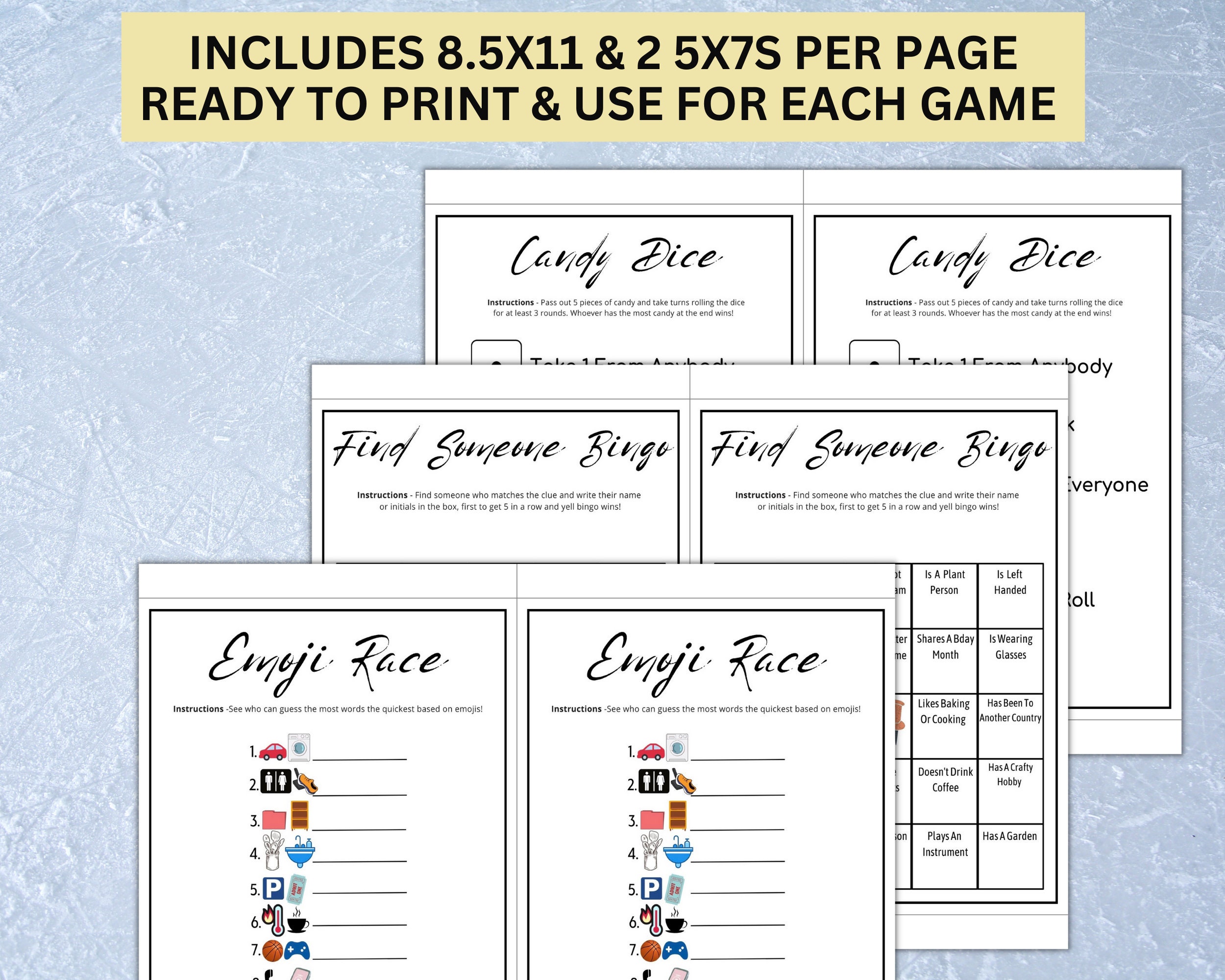 Juegos Para Romper El Hielo Imprimibles Juegos Para Romper El Hielo En