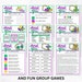 Mardi Gras Printable Games Answers Bundle | Fat Tuesday Party Games ...