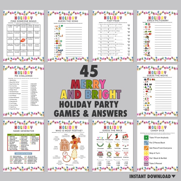 Christmas Game Ideas - Etsy