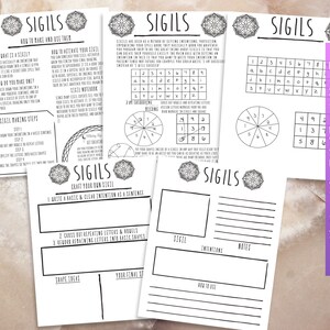 Sigils Book of Shadows Pages, Witch Tools Reference Pages, Basic ...