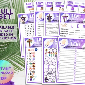 Printable Lent Word Search, Kids Lenten Party Game, Lent Word Activity ...