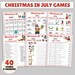 Printable Christmas in July Summer Holiday Party Games | Family ...