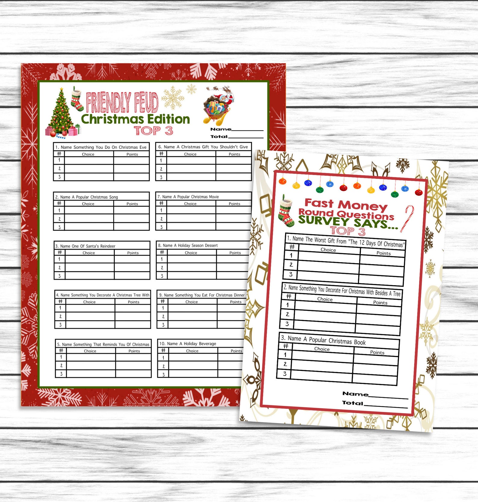 Family Feud Christmas Edition Family Feud Game Christmas - Etsy Canada