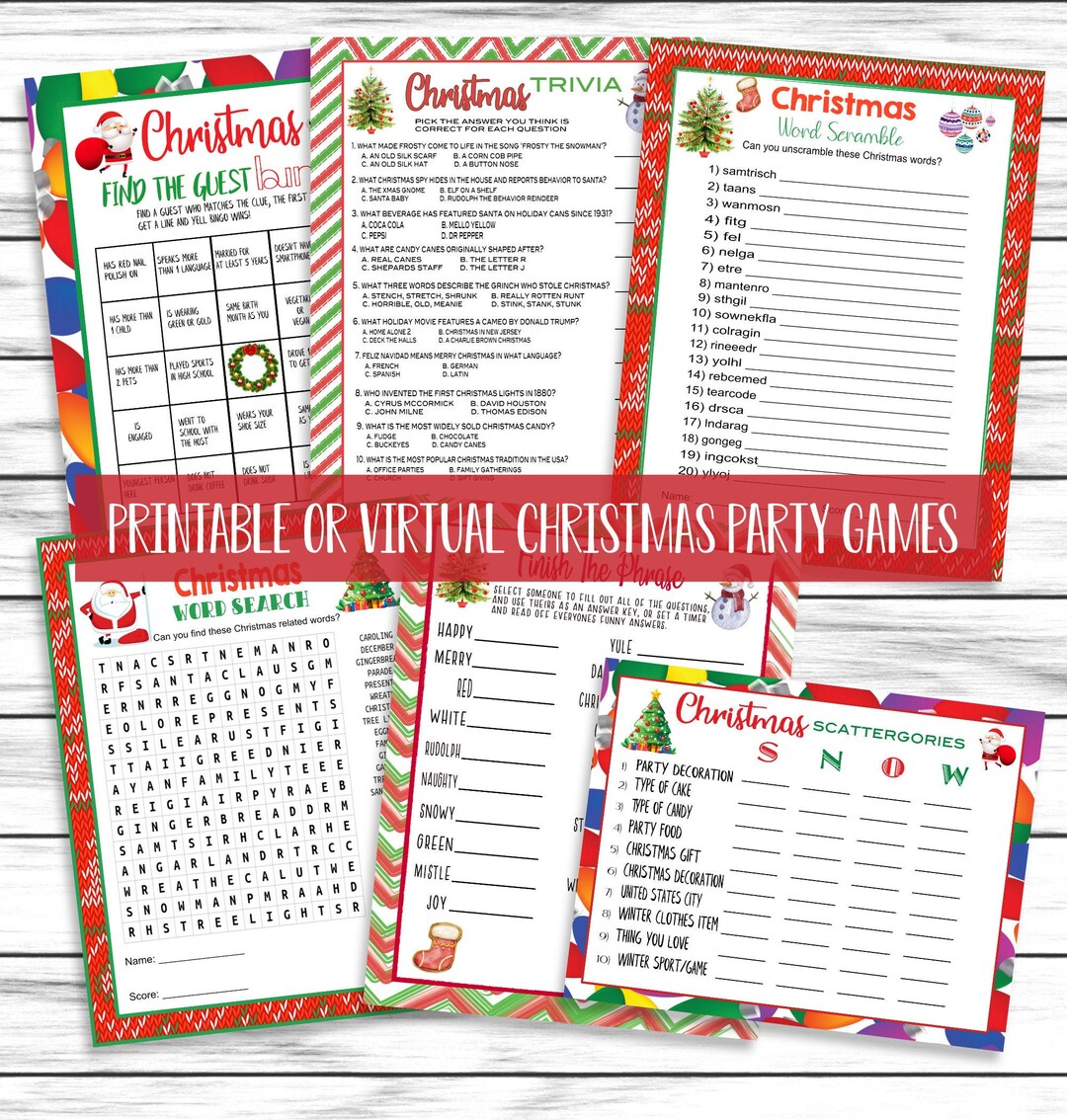 Christmas Party Games, Christmas Party Activities, Christmas Activity ...
