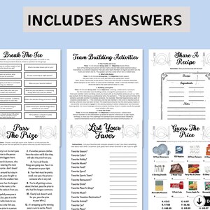 Printable Family Friends Dinner Party Games | Work Icebreaker Games ...