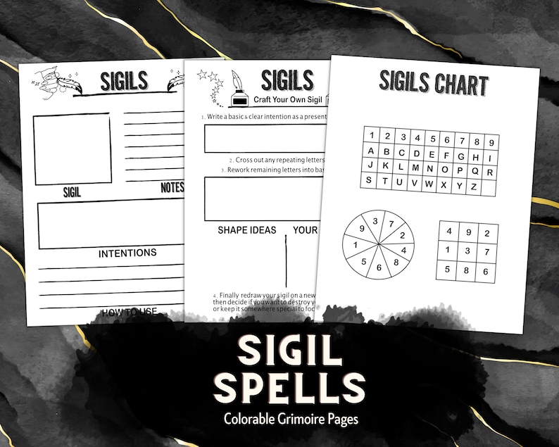 Digital Sigils Book of Shadows Pages | How to Make & Use Sigils Guide ...