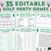 Editable Golf Party Games Watch Golf Themed Party Ideas Printable ...