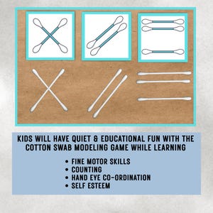 Printable Cotton Swab Pattern Cards | Toddler Quiet Time Activity ...