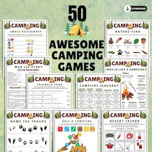 Printable Camping Games With Answers | Group Camping Activities ...