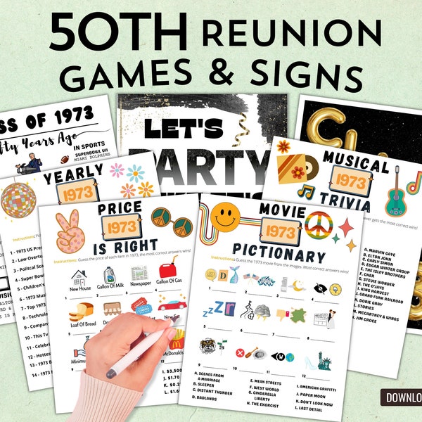 50th Class Reunion - Etsy