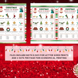 Christmas Guess Price Game, Printable or Virtual Xmas Day Quiz for Kids ...