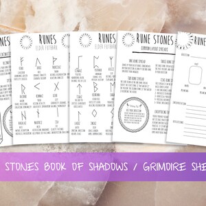 How to Read Rune Stones | Divination Book of Shadows Pages | Baby Witch ...