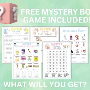 Printable Spring Think Fast Game | Easter Activity for Kids Adults ...