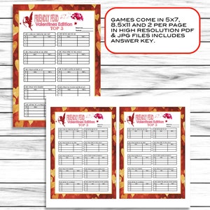 Family Feud Valentines Day Edition, Family Feud Game, Valentines Day ...