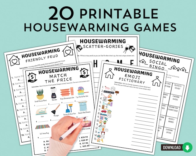 Friendly Feud, Housewarming Party Games, Printable Game, Housewarming ...