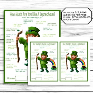 St Patricks Day Game, St Patricks Day Activity, St Patricks Day Party ...