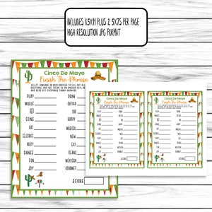 Cinco De Mayo Games, Cinco De Mayo Party Games, Trivia , Scattergories ...