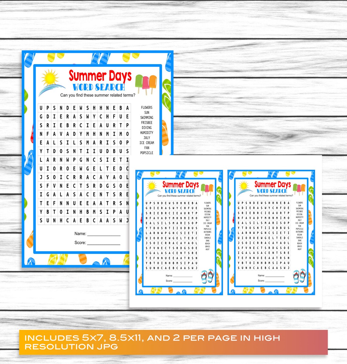 Summer Fun Games Summer Party Games Trivia Scattergories - Etsy