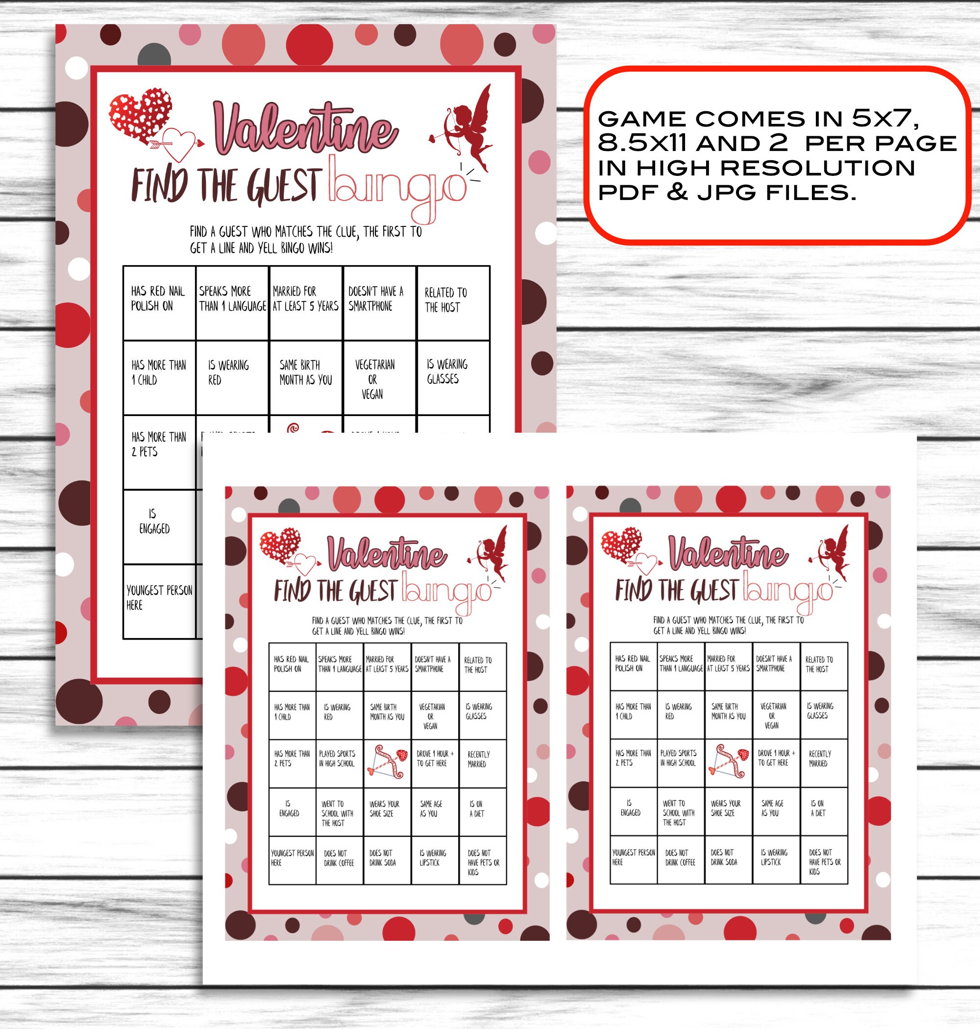 Valentines Party Game Bundle Valentines Day Game Valentines - Etsy Canada