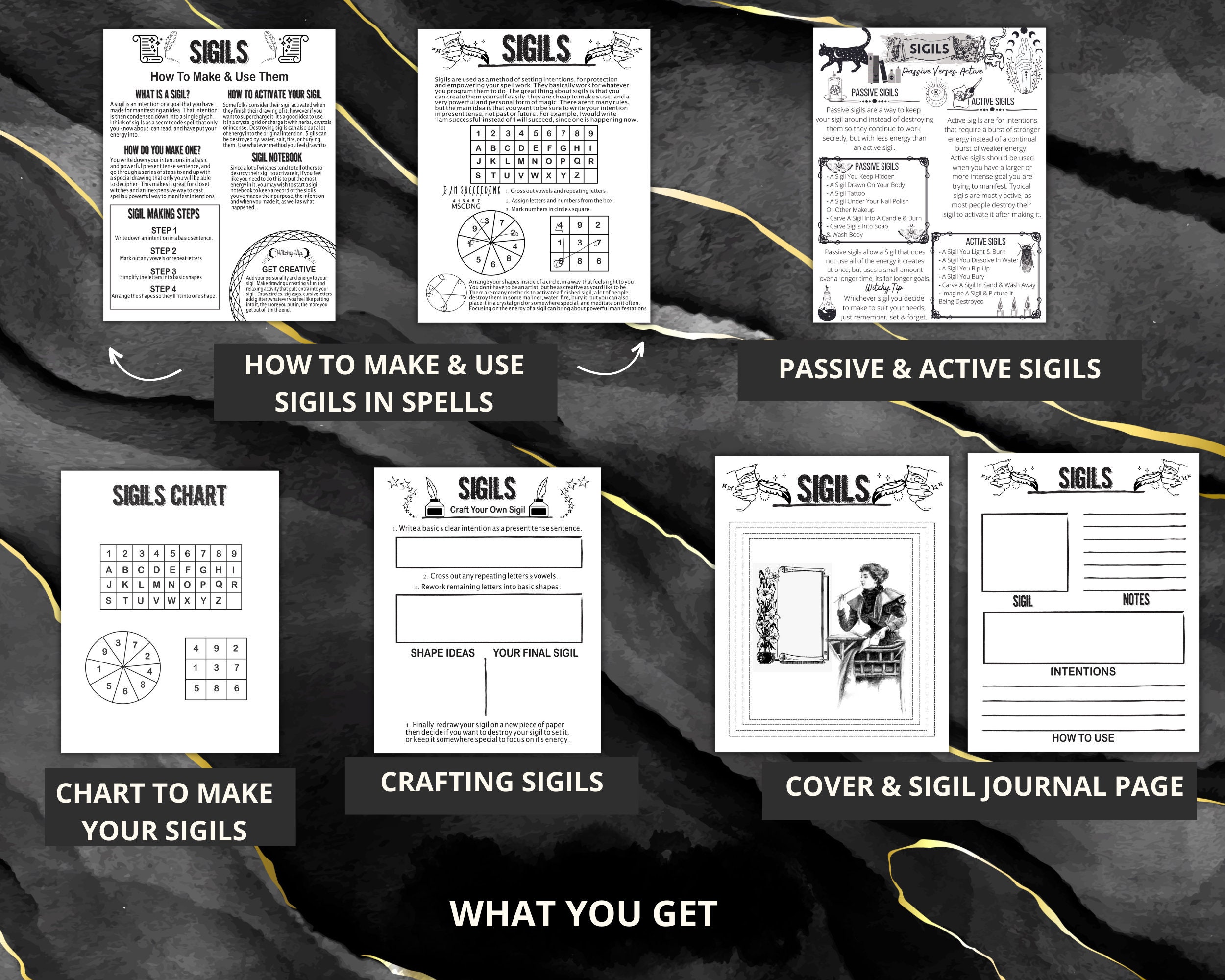 Digital Sigils Book of Shadows Pages | How to Make & Use Sigils Guide ...