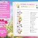 Spring Flower Emoji Trivia Match up | Printable Springtime Game ...