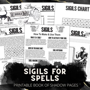 Digital Sigils Book of Shadows Pages | How to Make & Use Sigils Guide ...