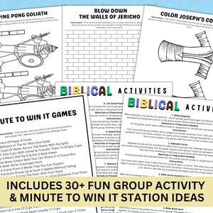 Bible Study Games Bundle | Editable Church Activities for Adults Kids ...
